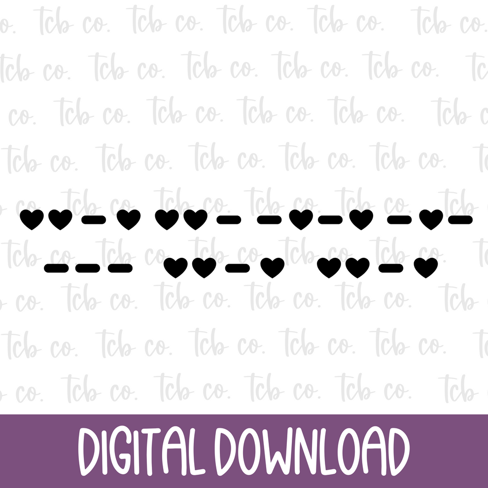 Fuck Off Morse Code Digital Download Tcb Co Design Shop